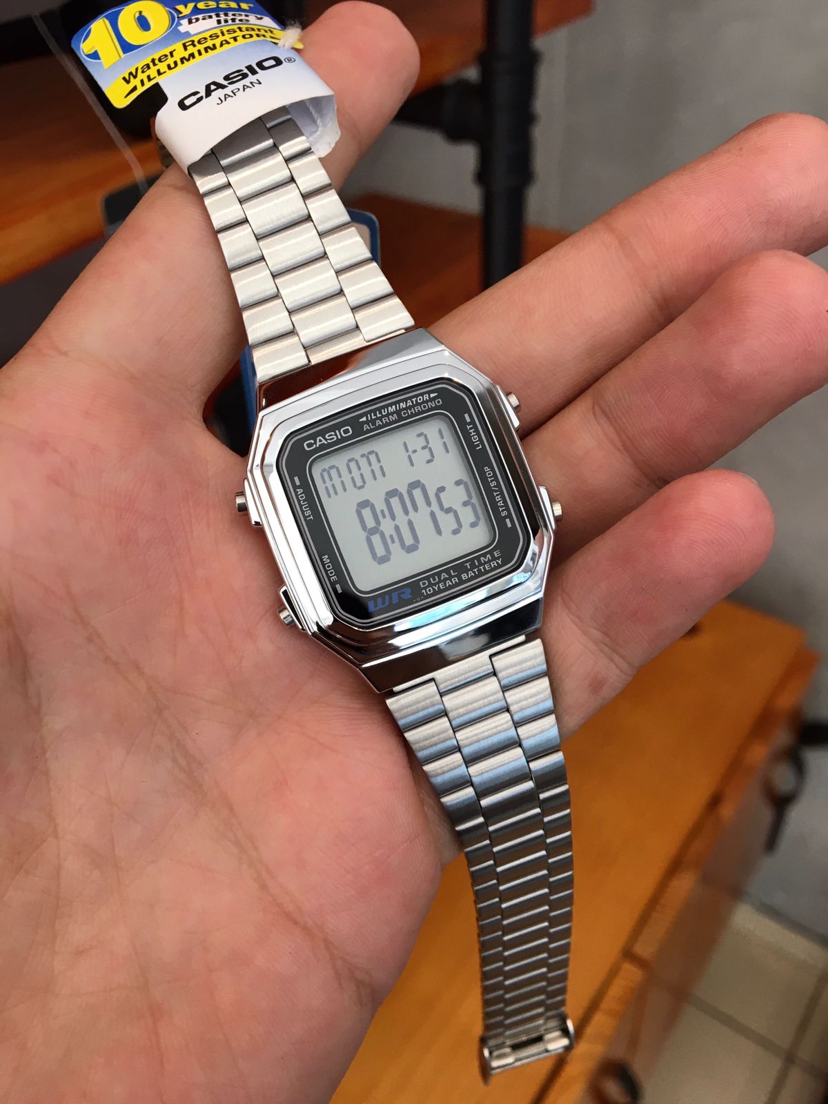 Relógio Casio Vintage Retro Prata A178WA - Imperial Relógios